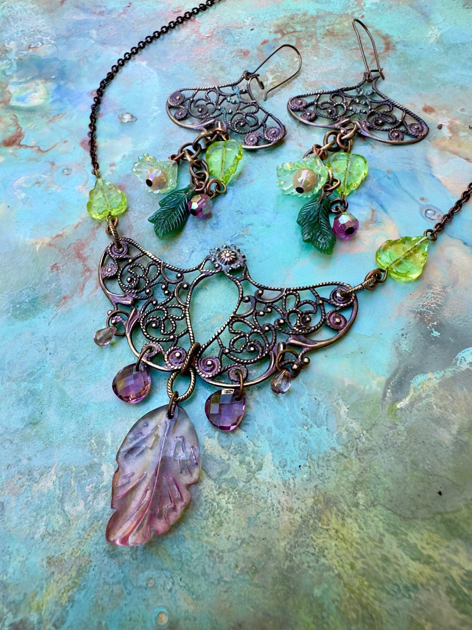 Filigree Trellis - Mariposa Bloom Collection - Necklace Earrings Kit ...